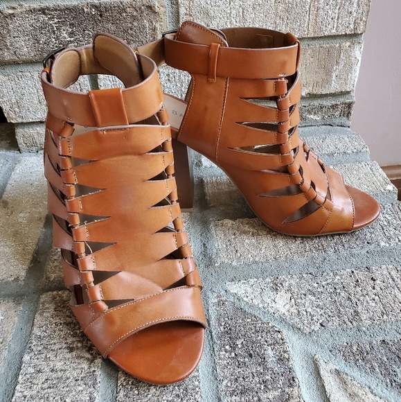 BAMBOO | Shoes | Bamboo Brand Peeptoe Heels With Cutouts Sz 8 | Poshmark